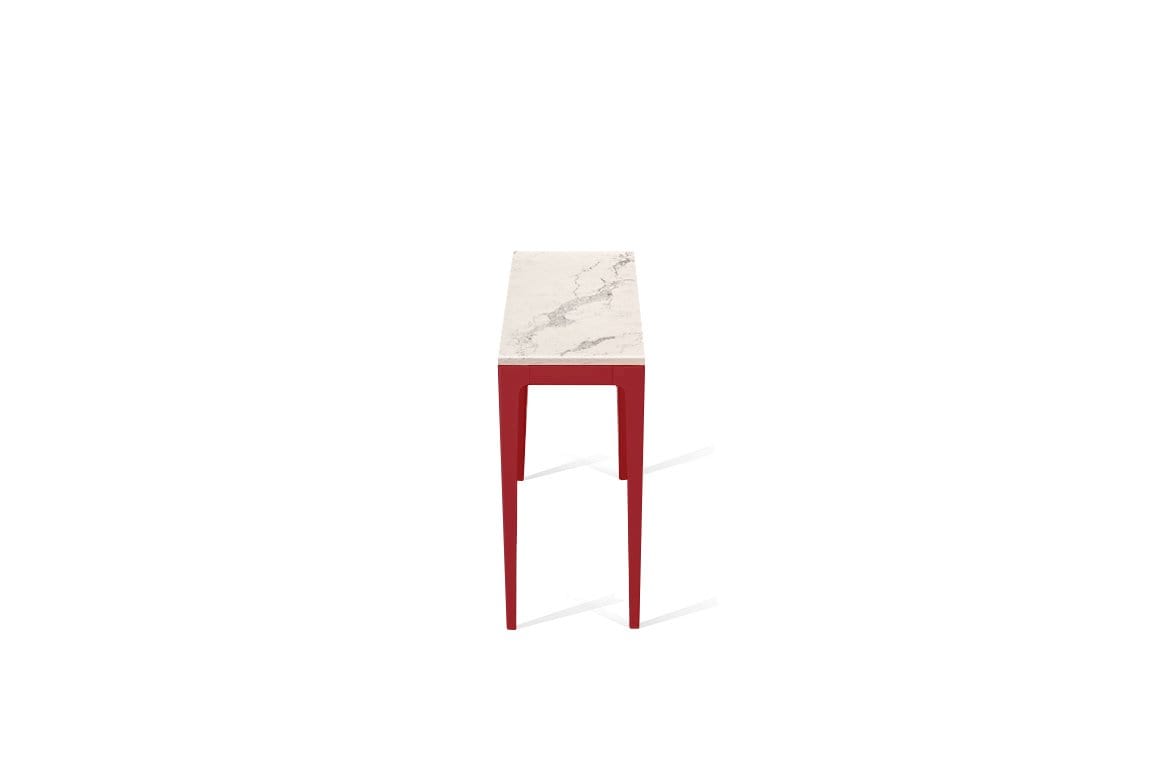 Statuario Maximus Slim Console Table Flame Red – Urbi Furniture