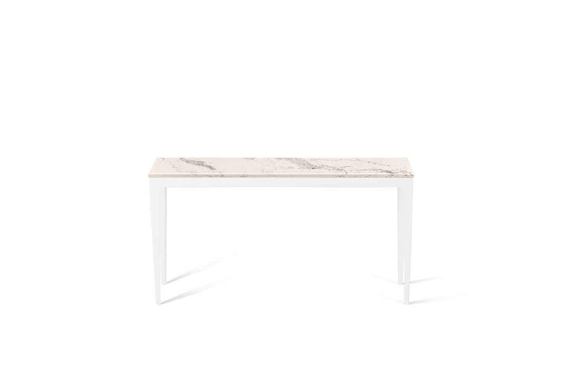 Statuario Maximus Slim Console Table Pearl White – Urbi Furniture