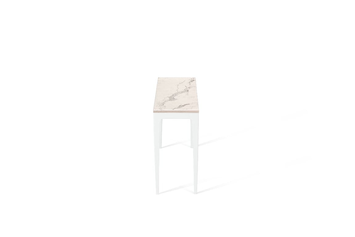 Statuario Maximus Slim Console Table Pearl White – Urbi Furniture